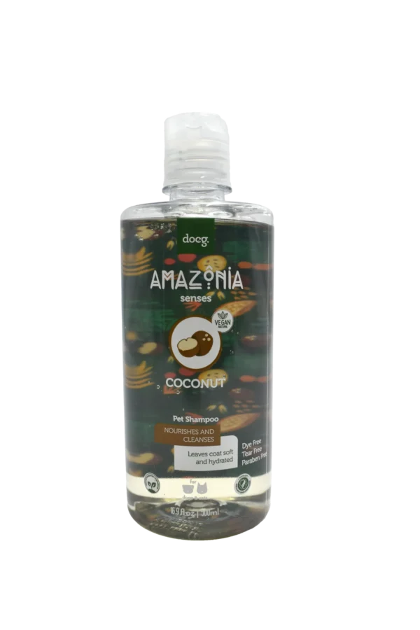 Amazonia Senses Coconut Pet Shampoo 500ml - Corazón Mascota Pet Shop